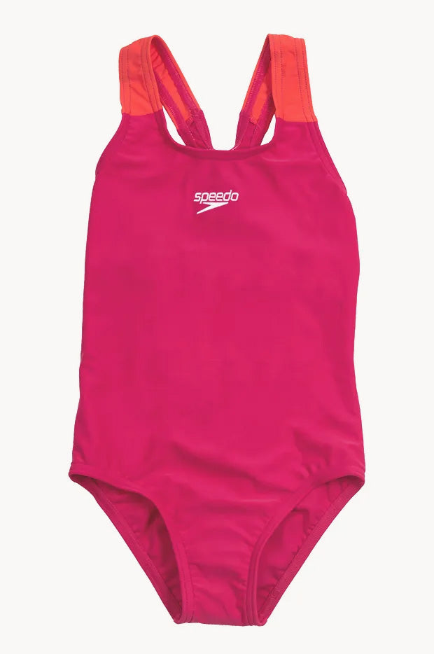 Speedo - Girls Medalist One Piece - Pink | Swimwear Galore US