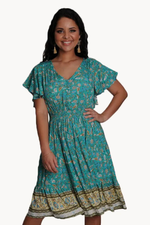 Go Girl - Mistletoe Pixie Dress - Green | Swimwear Galore AU